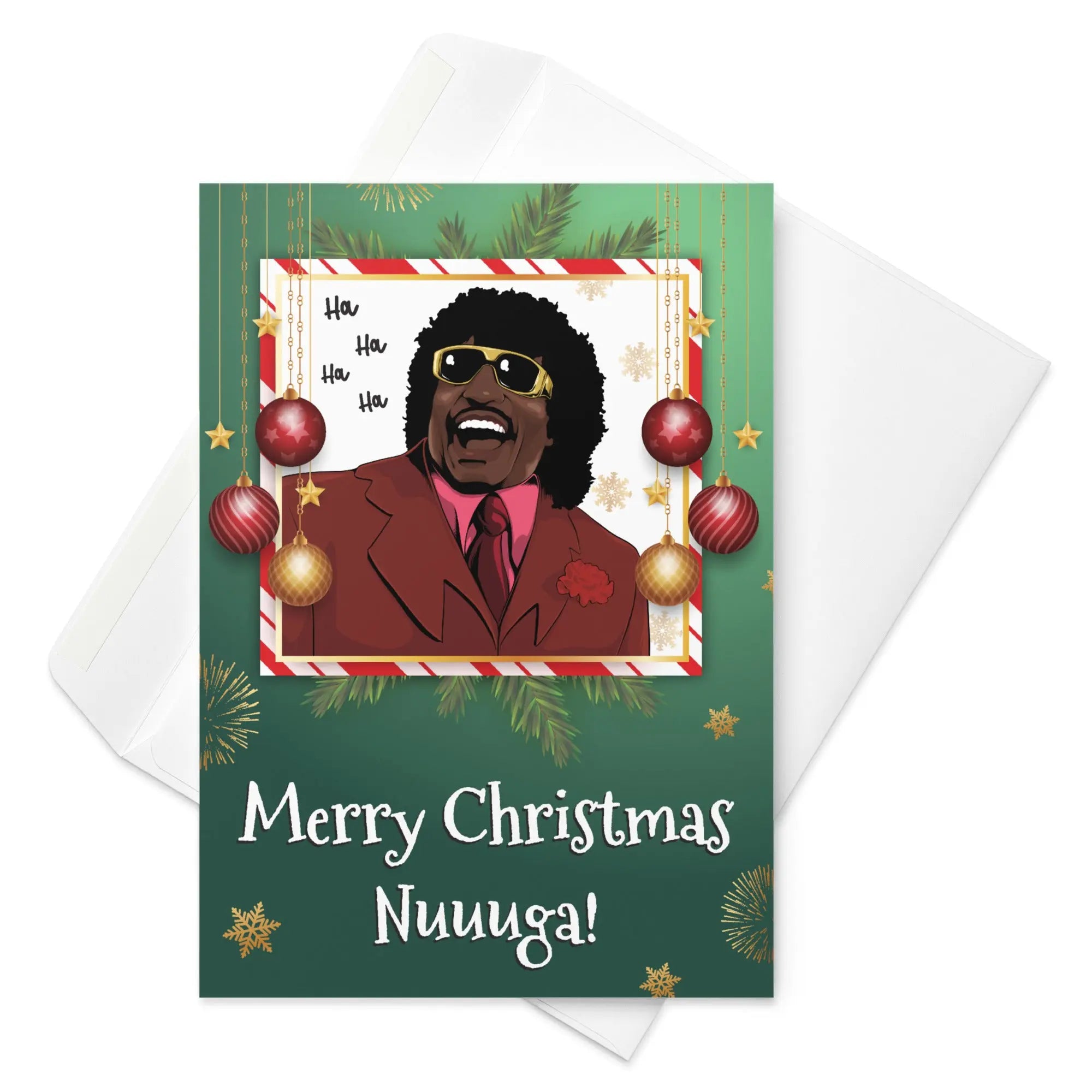 Pinky “Merry Christmas Nuuuga!!” Funny Christmas Card | Graphic Jaw